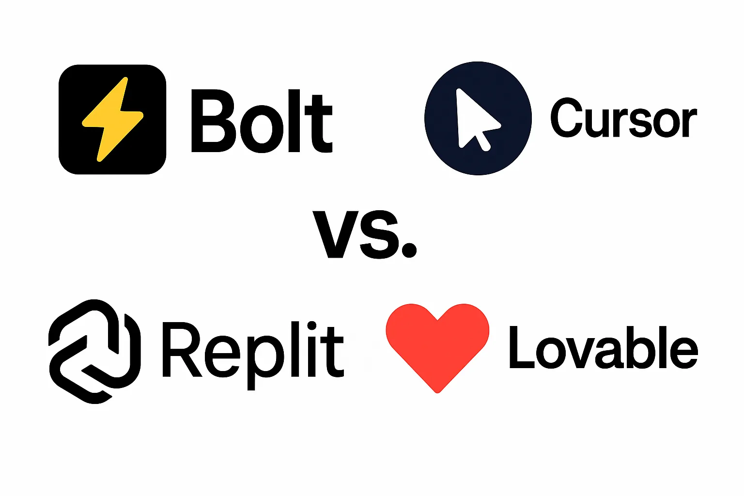 Bolt Vs. Cursor Vs. Replit Vs. Lovable: Descubra O Melhor!
